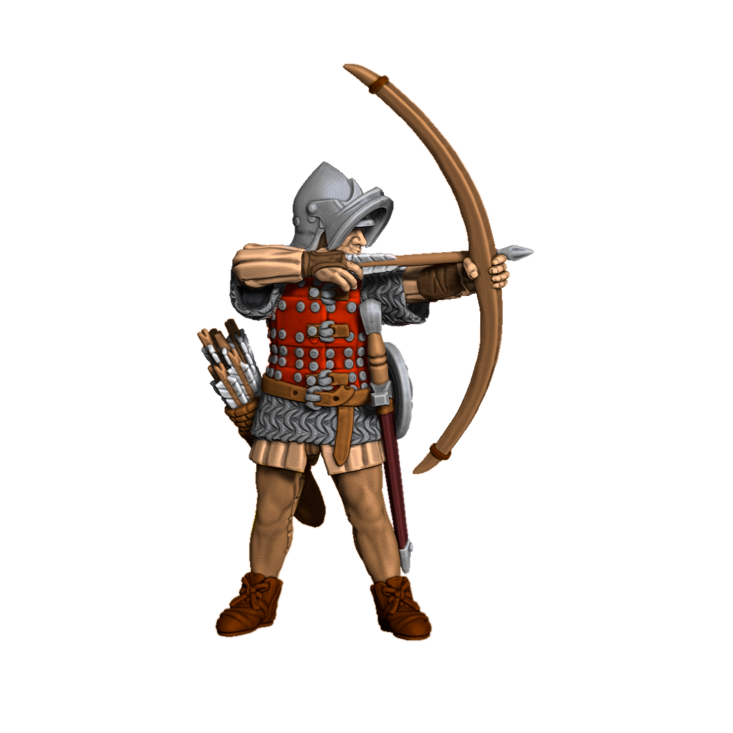 Anglo-Scots Longbowmen STL - Wargames Delivered